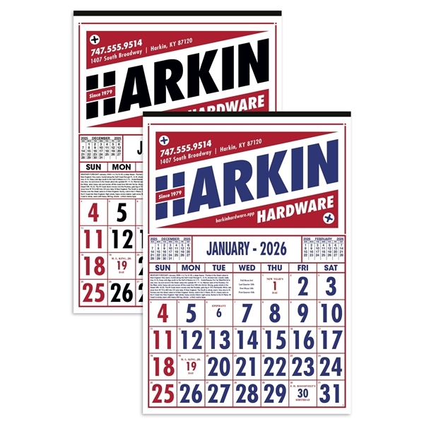 Promotional Commercial 12-Sheet Calendar