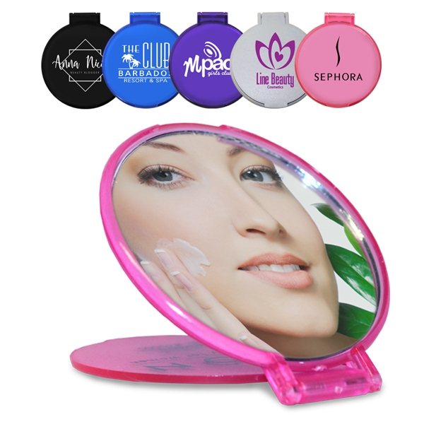 Promotional Compact Mirror with Stand Standard