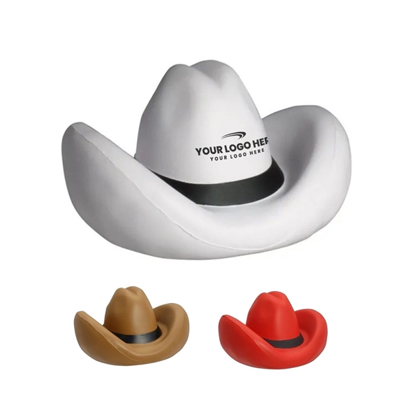 Promotional Cowboy Hat - Stress Reliever