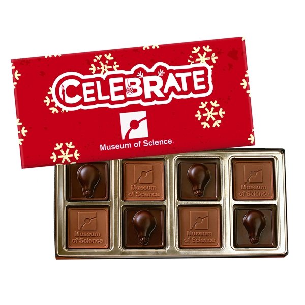 Promotional Custom Chocolate Squares Gift Box Full Color Lid (5 Oz.)