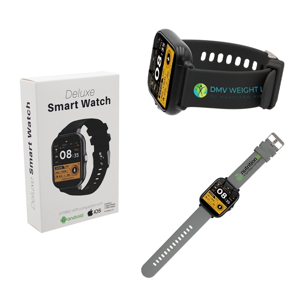 Promotional Deluxe Smart Watch, Full Color Digital