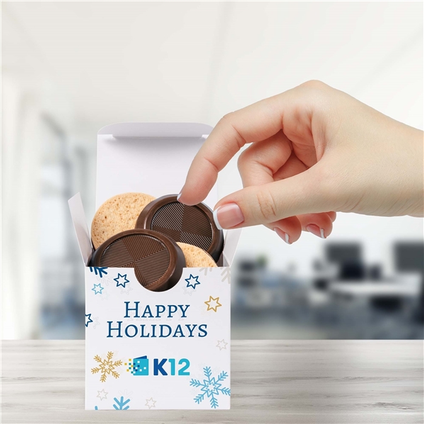 Promotional Desk Drop Box with Truffle Cookies