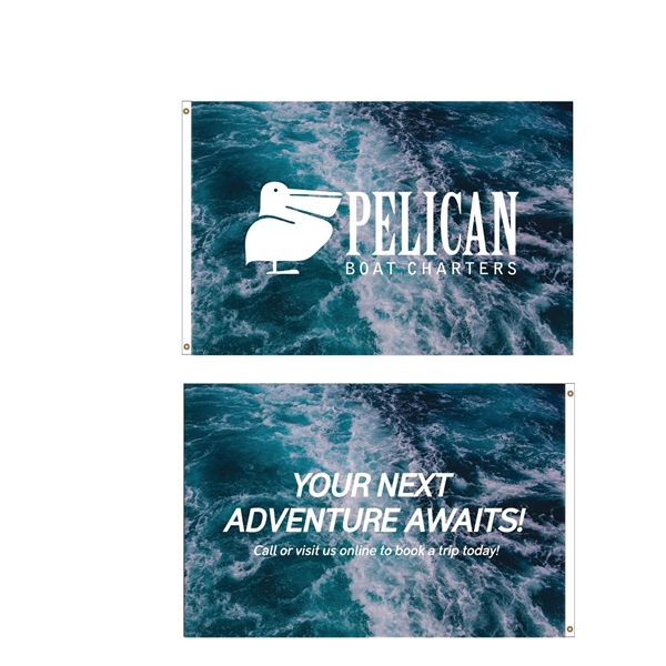 Promotional DisplaySplash 2'x3' Flag - Double Sided