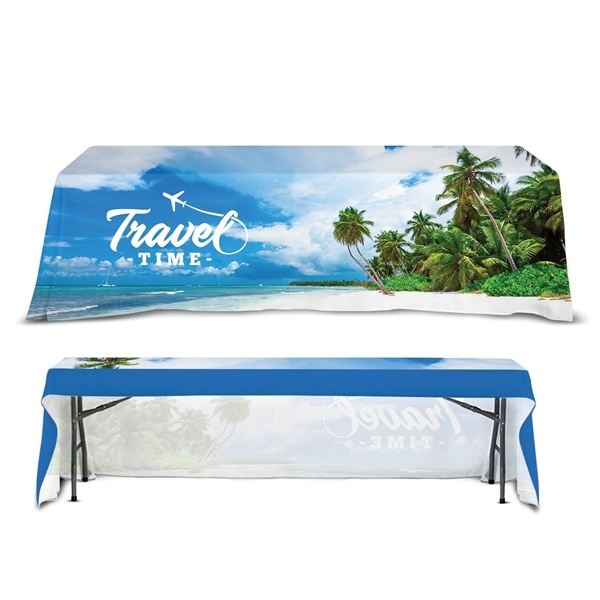 Promotional DisplaySplash 8' Open Back Table Throw