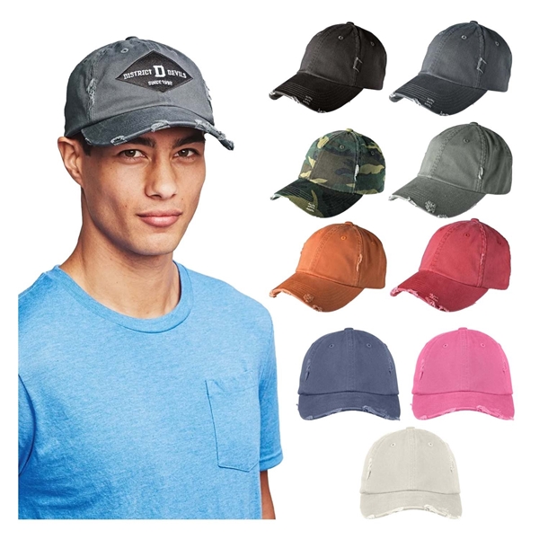 Promotional District ® Distressed Cap