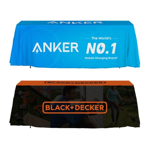 Promotional Drape Openback 6ft Table Cloth