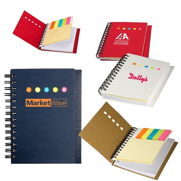 Promotional Eco Mini-Sticky Book™ With Ruler
