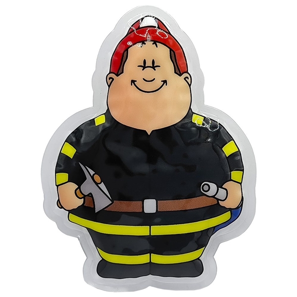 Promotional Fireman Bert Gel Beads Hot/Cold Pack