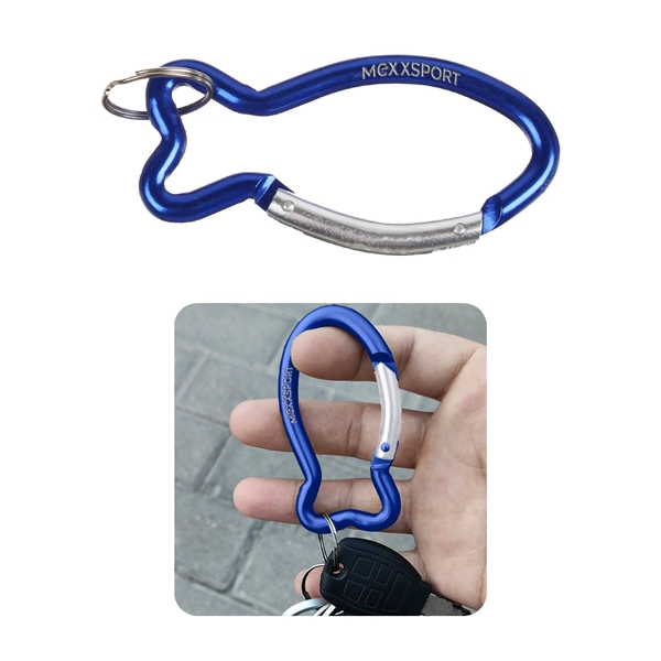 Promotional Fish-Shaped Carabiner