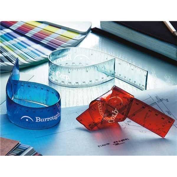 Promotional Flexible 12-Inch Ruler With Inch And CM Markings