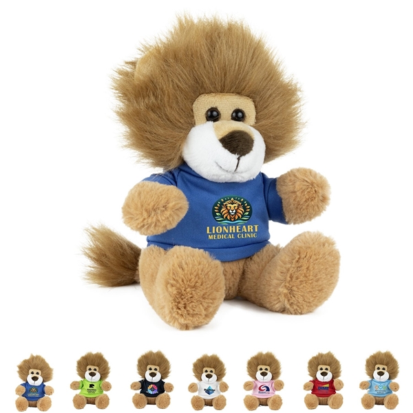 Promotional "FLUFFY THE FIERCE" 6” Plush Teddy Lion