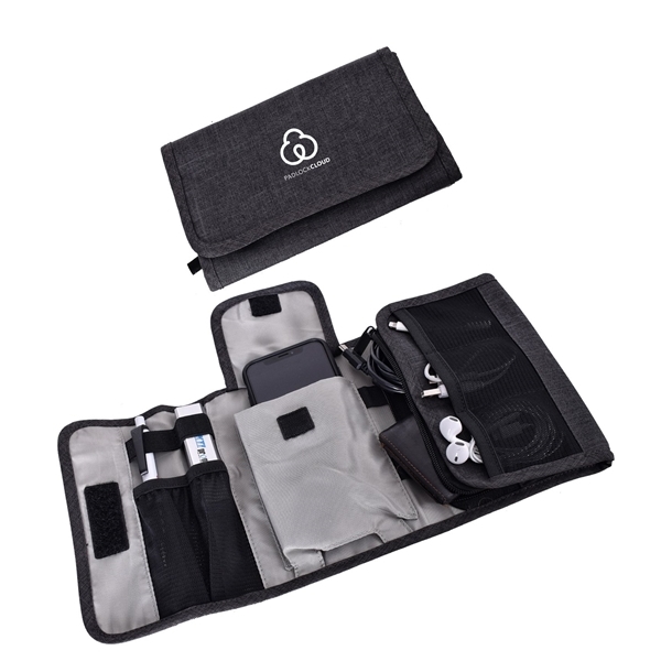 Promotional Folding Electronics Tech Organizer