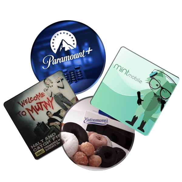 Promotional Full Color Coaster 1/16" Cork 60 Mil Acrylic Top