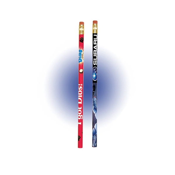 Full Wrap Round Pencils, Full Color Digital 4 Color Process