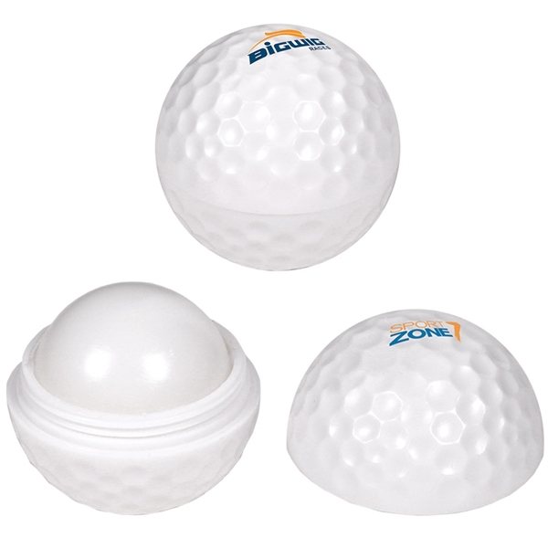 Promotional Golf Ball Shaped Lip Balm With SPF 15