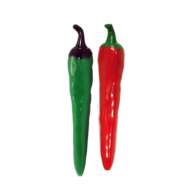 Promotional Green Jalapeño & Red Chili Pepper Clicker Pen