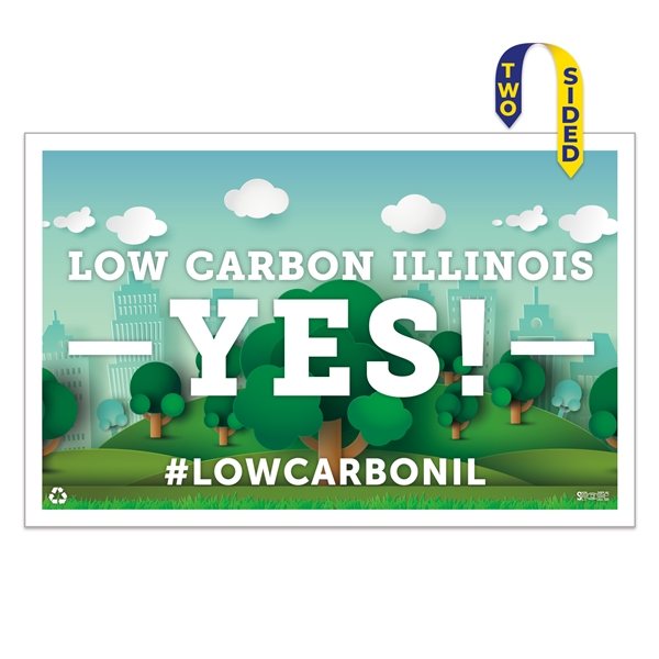 Promotional Hand Held Rally Signs - Full Color 11" x 17"