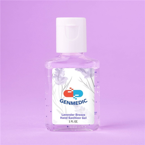 Promotional Hand Sanitizer Gel With Moisture Beads: 1 oz Rectangle Bottle