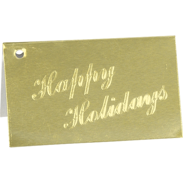 Promotional Happy Holidays Embossed Gift Card