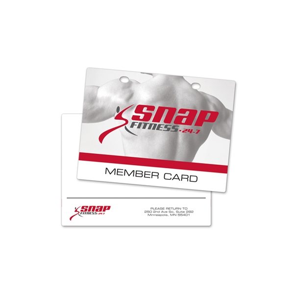 Promotional Hard Card - w/round cut outs - 3" x 4"