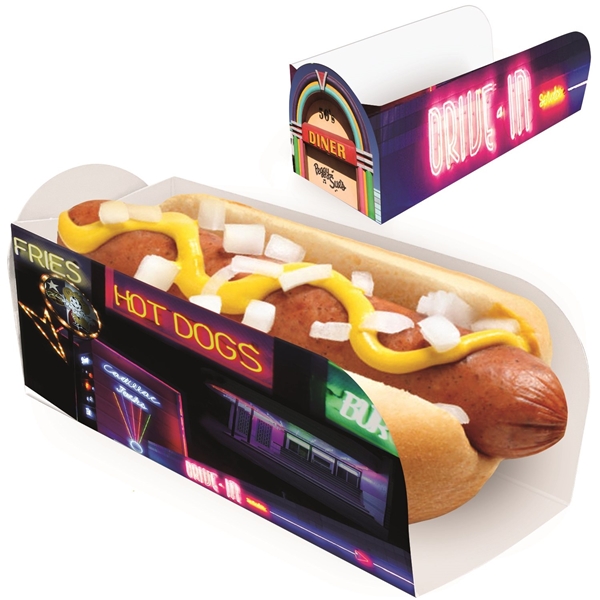 Promotional Hot Dog Tray Open End Full Color