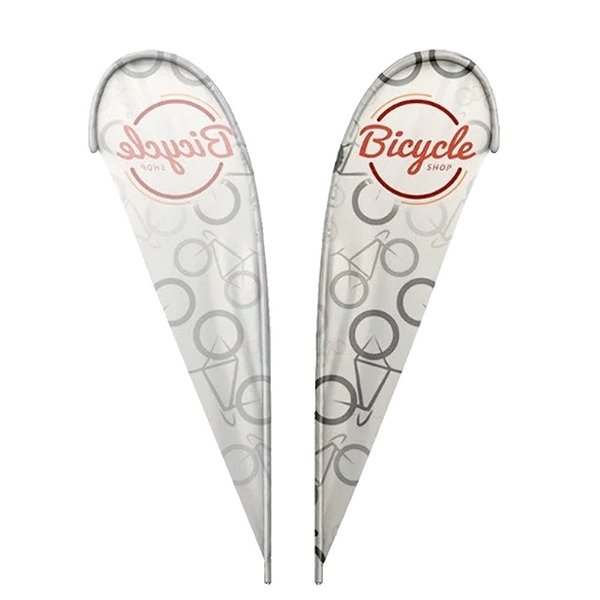 IMPORT 10' Single Sided Teardrop Flag with Ground Spike