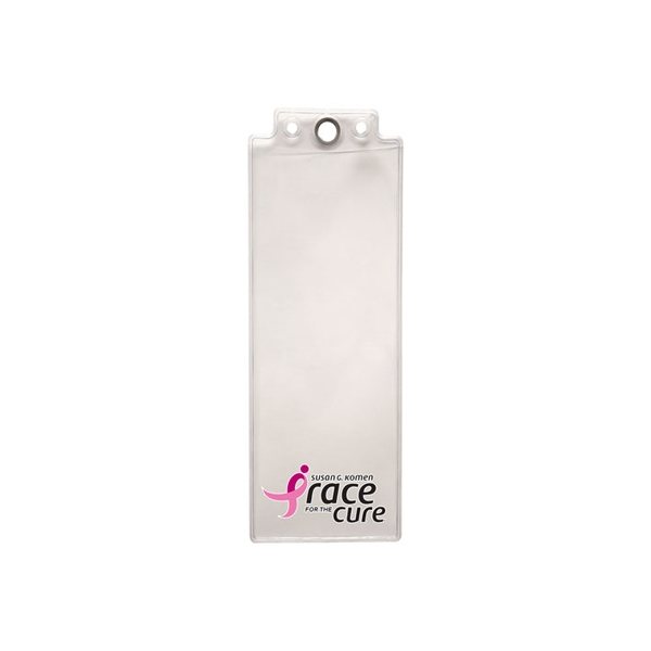Promotional Imprinted Vinyl Ticket Holder - 3" x 8.5"