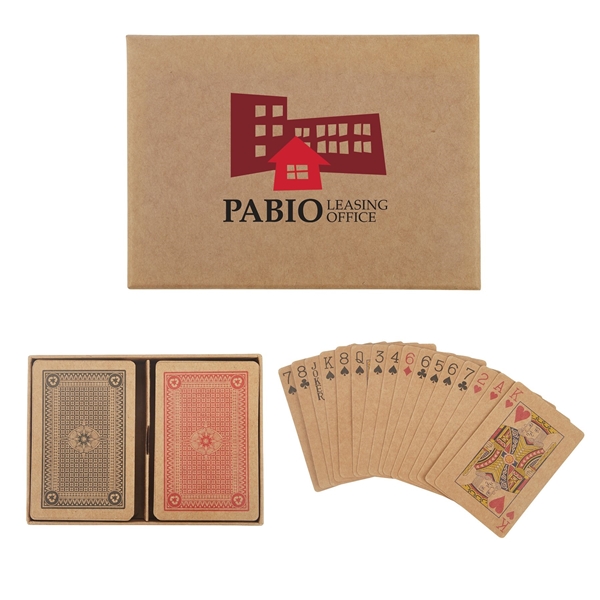 Promotional Jack 2-Pack Kraft Paper Playing Card Set