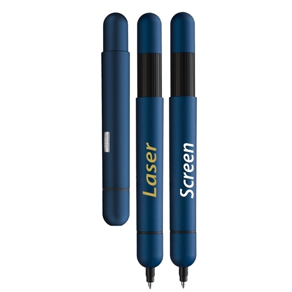 LAMY Pico Push-Action Ballpoint Pocket Pen Transforms to Full Size Blue ...