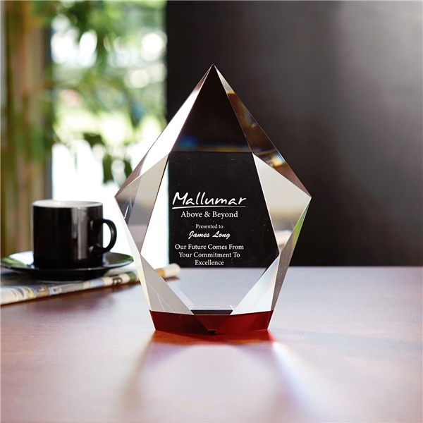 Promotional Large Faceted Ruby Award