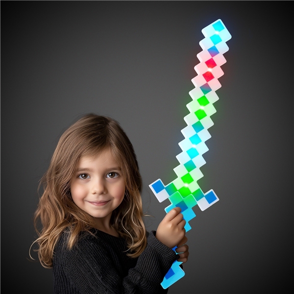Promotional LED Blue Pixel Sword