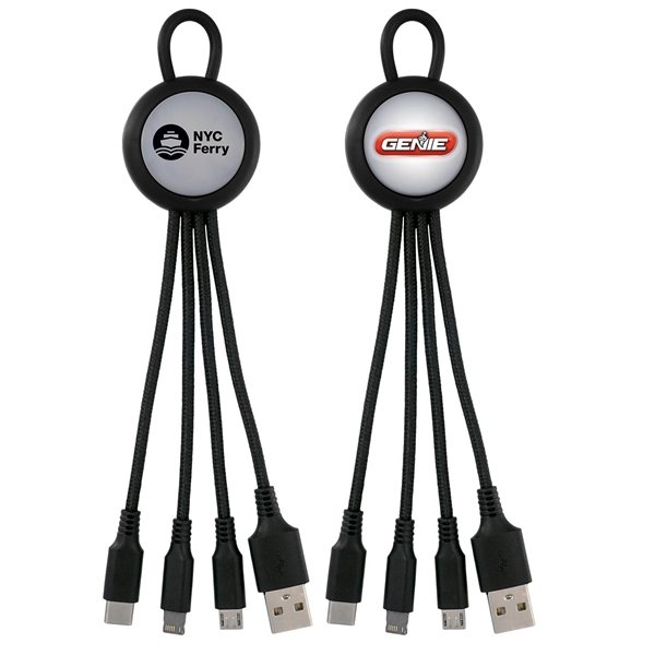 Promotional Light Up Loop 3-in-1 Charging Cable