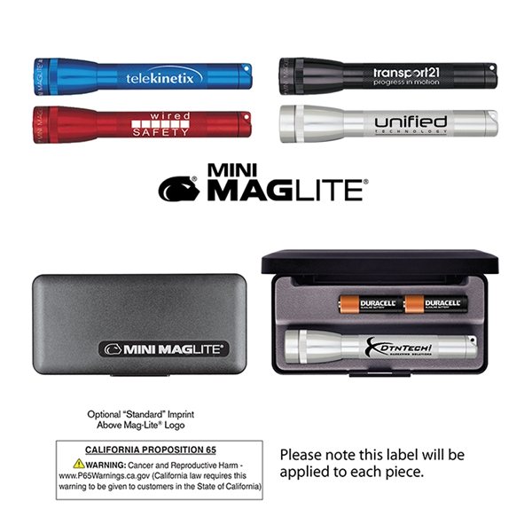 Promotional M2A Mini MAGLITE® 2AA, Laser Engraved Standard