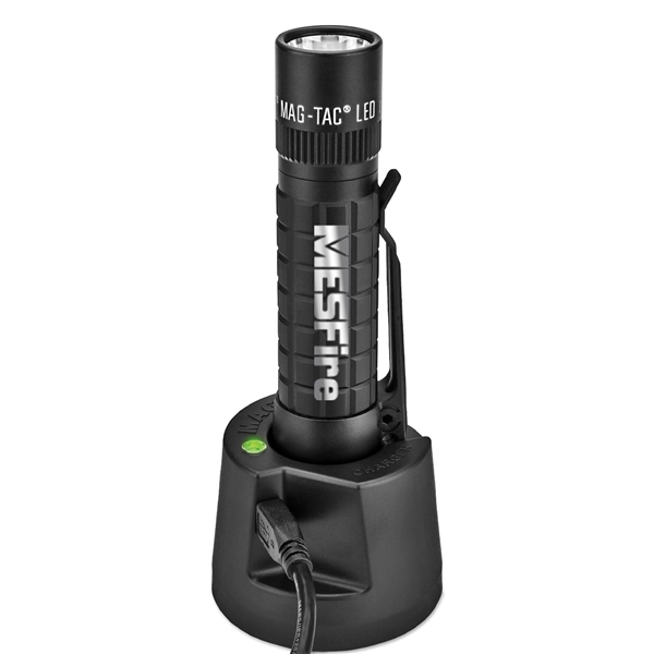 Promotional MAG-TAC LED Rechargeable Flashlight, Laser Engraved