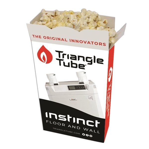 Promotional Medium Popcorn Box Closed Top Full Color 46 oz