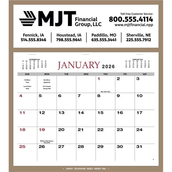 Promotional Memo Calendar