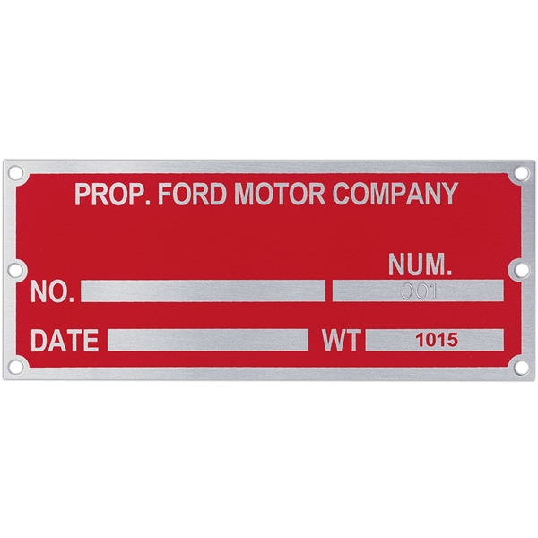 Promotional Metal Plates & Signage: 12-15 sq. in.