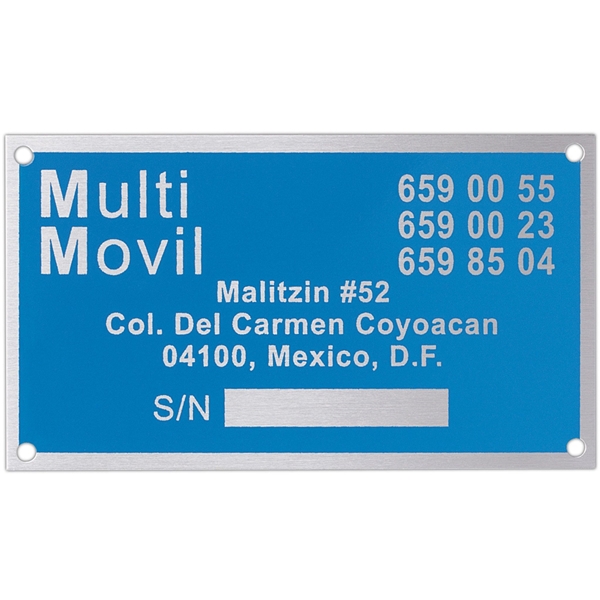 Promotional Metal Plates & Signage: 30-40 sq. in.