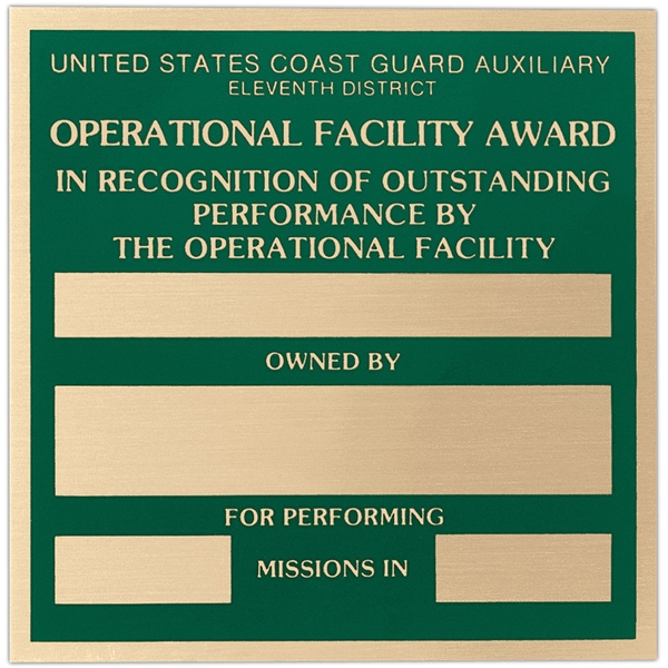 Promotional Metal Plates & Signage: 40-50 sq. in.