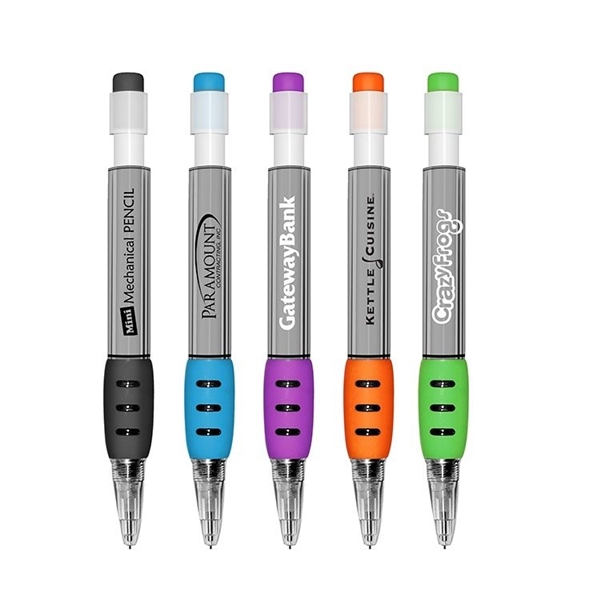 Mini Mechanical Pencils - with Rubber Grip & # 2 HB Leads - Refillable