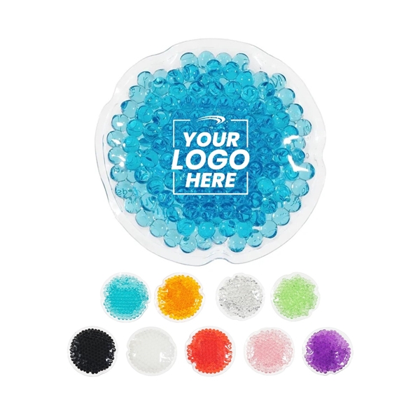 Promotional Mini Round Aqua Pearls Hot/Cold Pack
