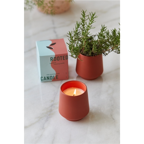 Promotional Modern Sprout® Rooted Candle Sienna/Rosemary