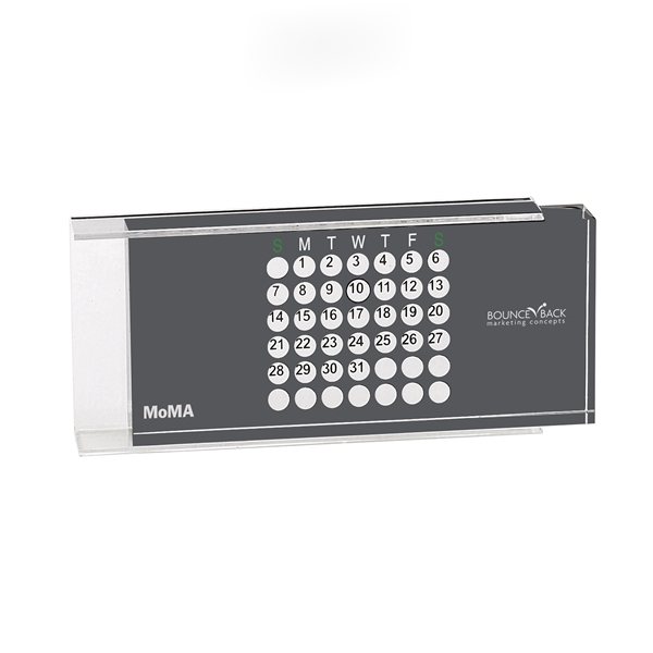 Promotional MoMA Mini Acrylic Perpetual Calendar Gray