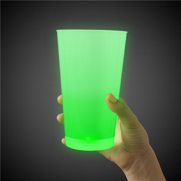 Promotional Neon Led Pint Glass Cup Green