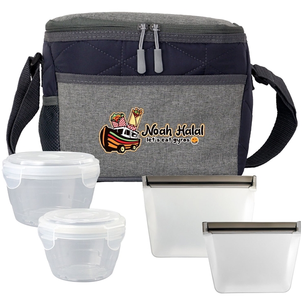 Promotional Nested Quilted Sandwich Lunch Set