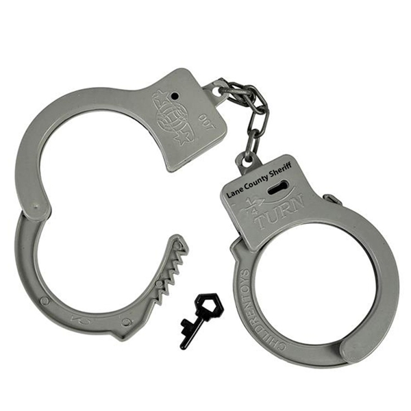 Promotional Novelty Plastic Handcuff Keychain