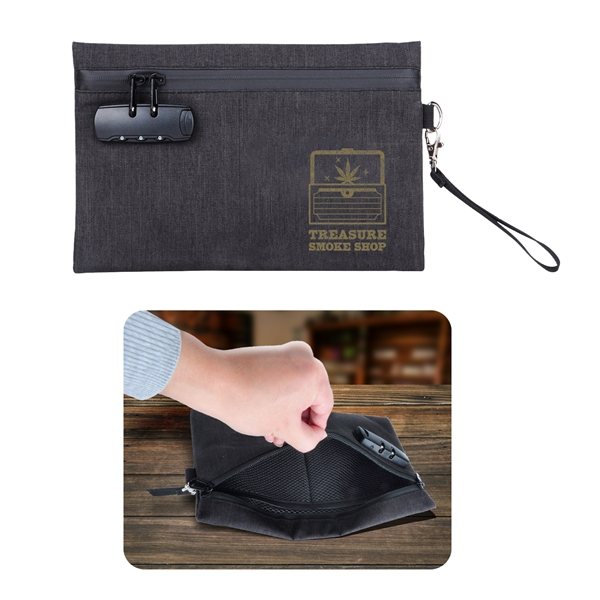 Promotional Odor-Proof Locking Zipper Pouch With Carbon Filter