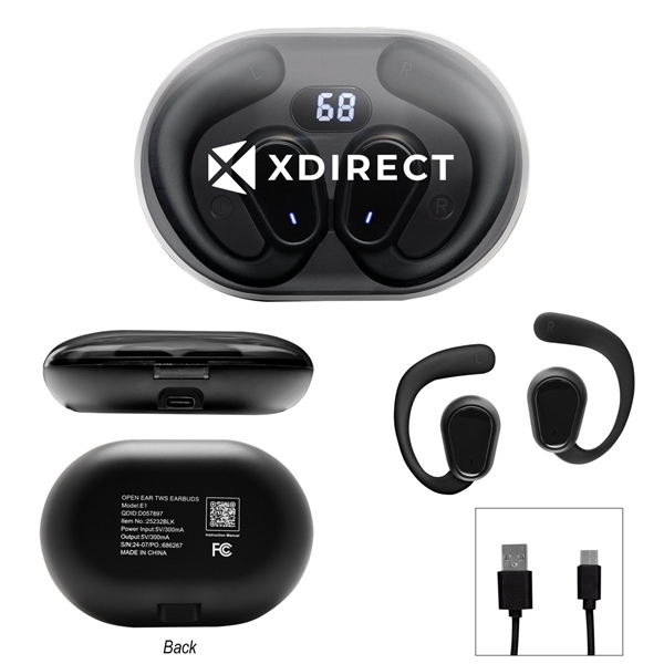 Promotional Open Ear TWS Earbuds With Charging Case