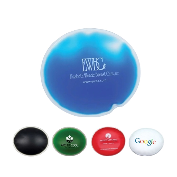 Promotional Oval Shaped Chill Patch - Red, Blue, White