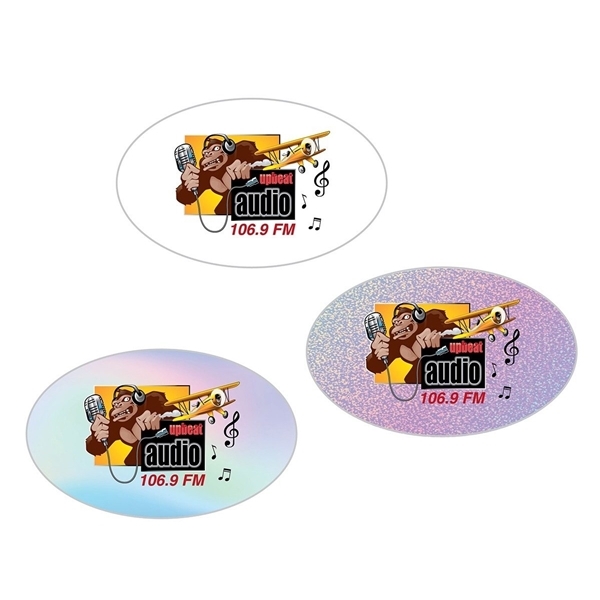 Promotional Oval Sticker